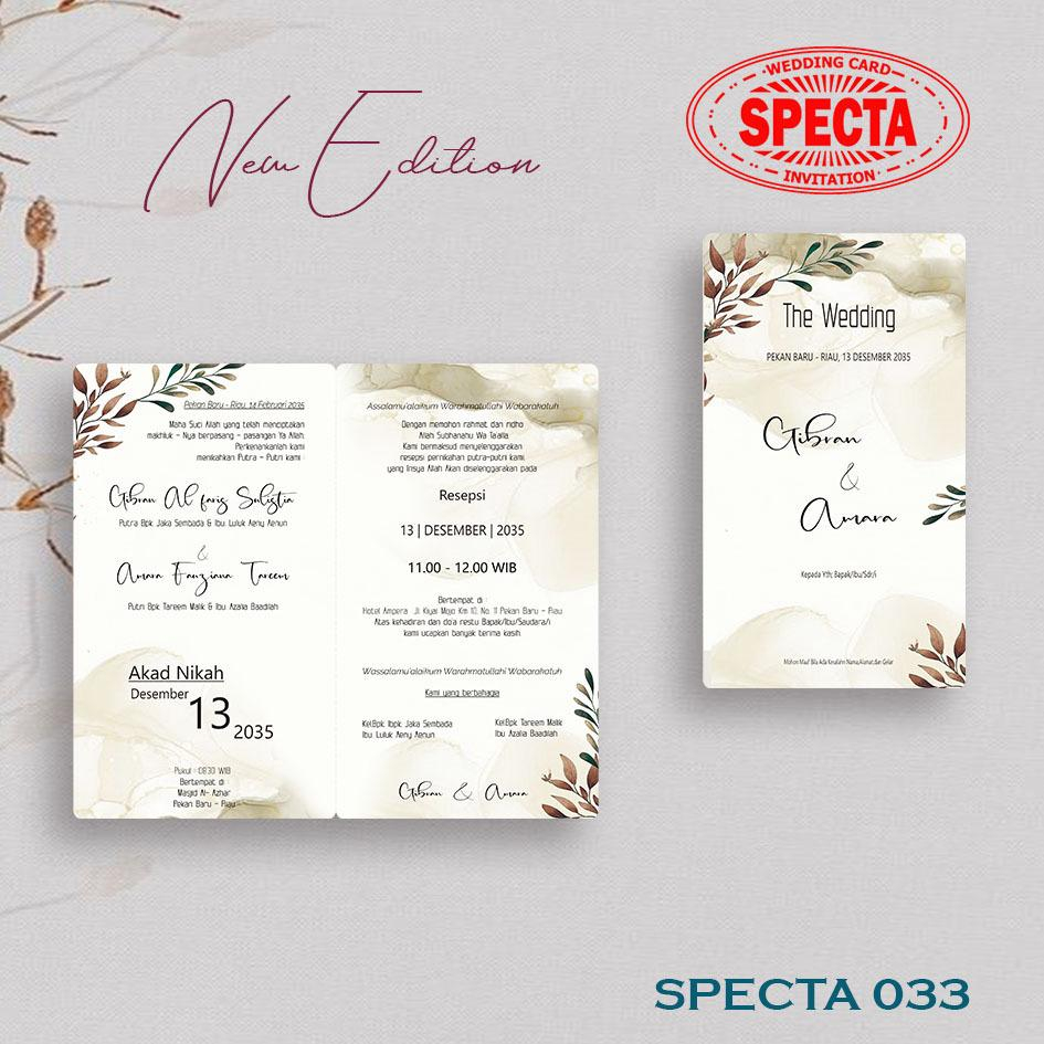 Jual Specta 33 | Blangko Undangan | Undangan Print | Undangan Kosong ...