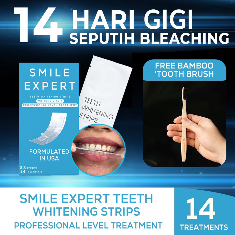 Jual Pemutih Gigi Smile Expert Whitening Strip - 1 box isi 14 pcs ...
