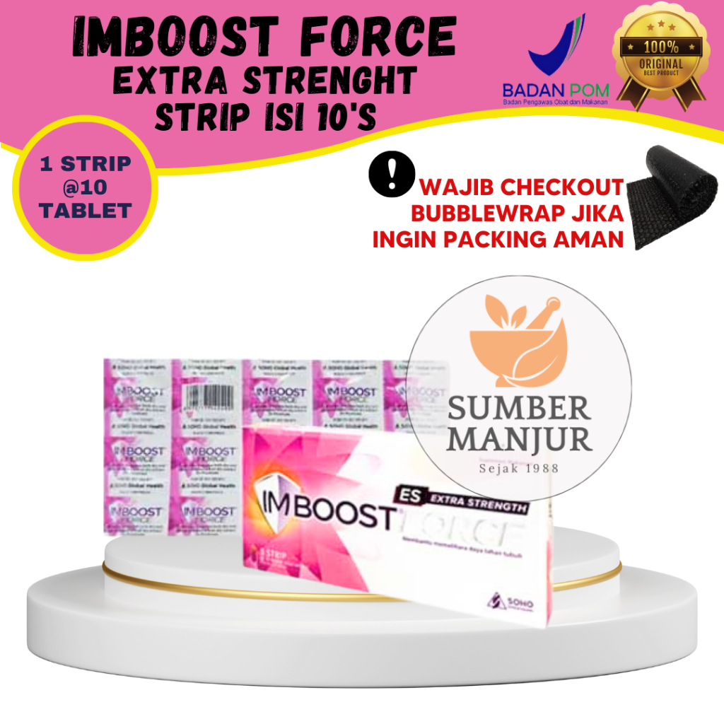Jual IMBOOST FORCE ES EXTRA STRENGTH/ STRIP 10 TABLET | Shopee Indonesia