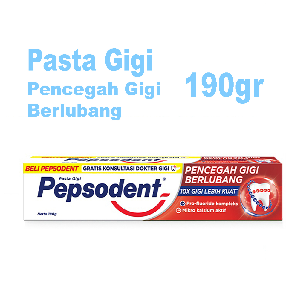 Jual Pepsodent Toothpaste Anti-Cavity 190gr - Pasta Gigi Dewasa ...