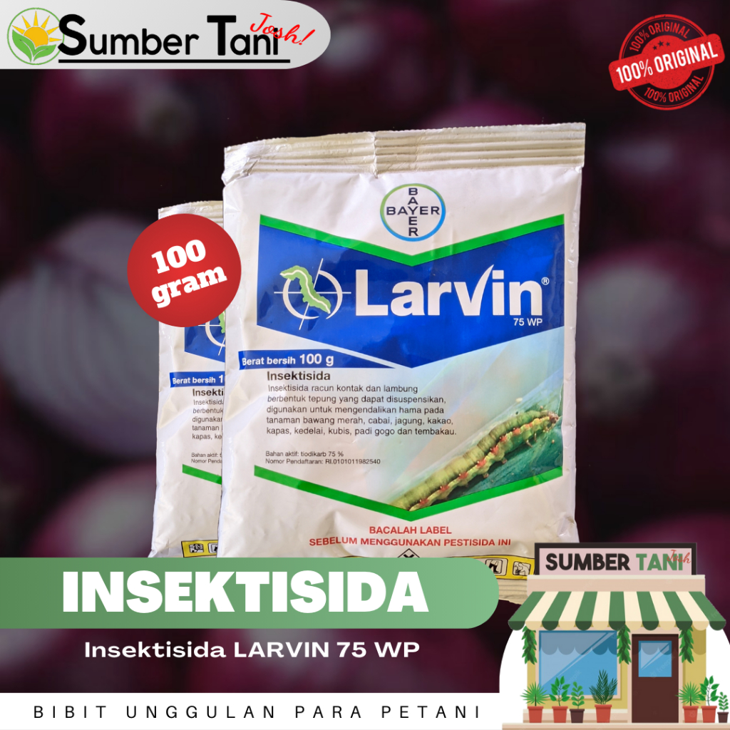 Jual INSEKTISIDA LARVIN 75 WP KEMASAN 100 GR | Shopee Indonesia
