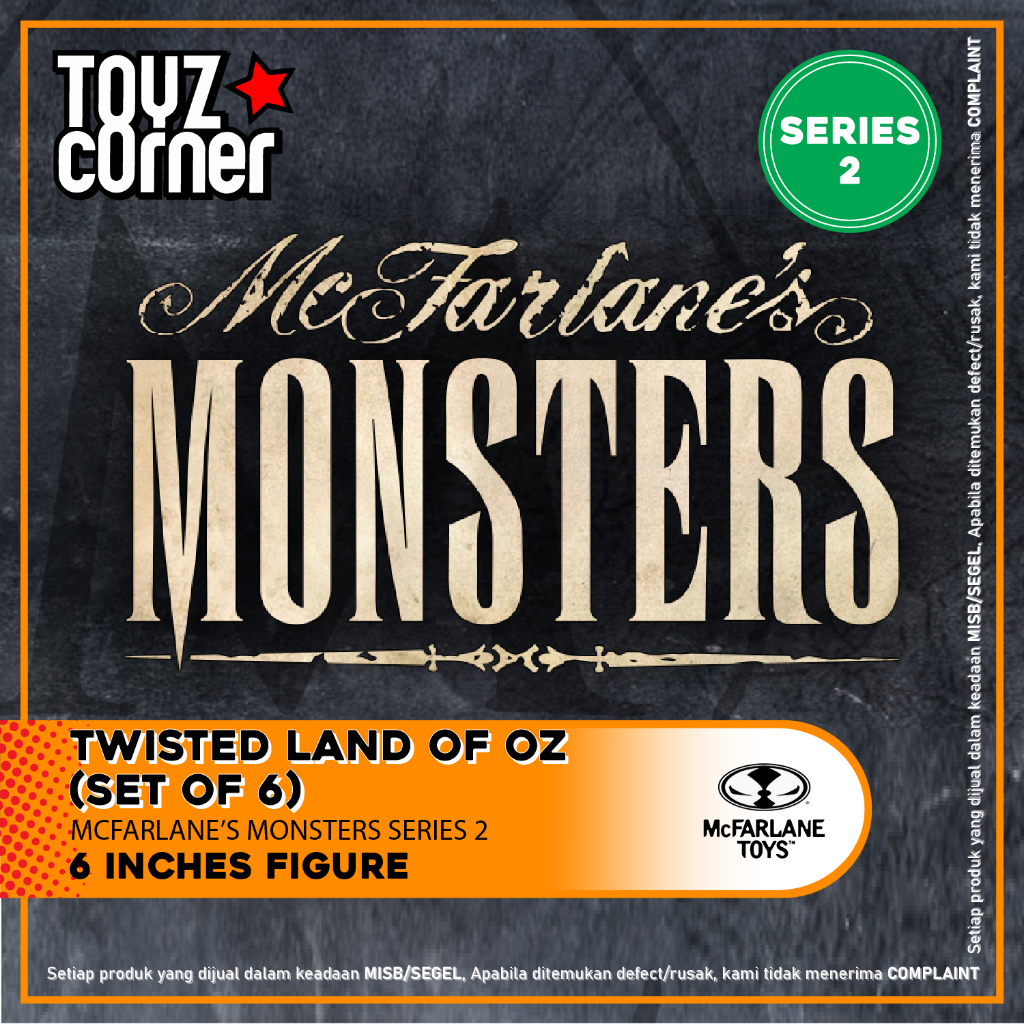 Jual Toyz Corner - Mcfarlane Toys 6 Inch Mcfarlane's Monsters Series 2 ...