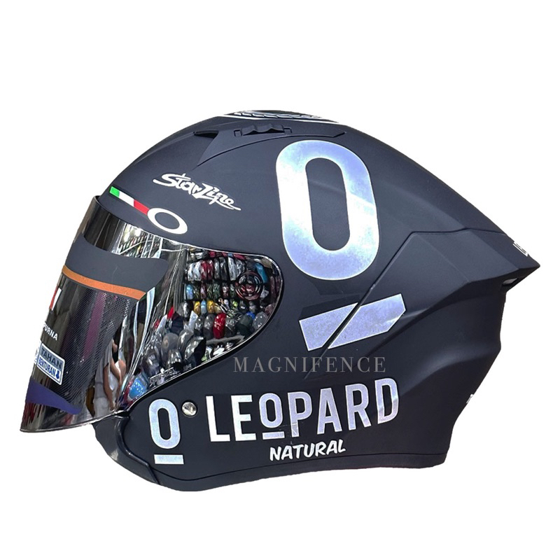 Jual Helm KBR Half Face Leopard Spoiler Helm Half Face SNI Helm Half ...