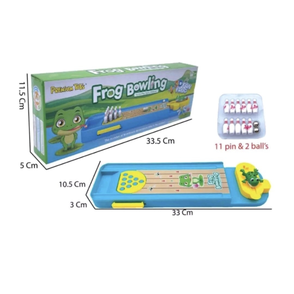 Jual Mainan Anak FROG BOWLING Board Game Bowling Katak Mainan Bowling ...
