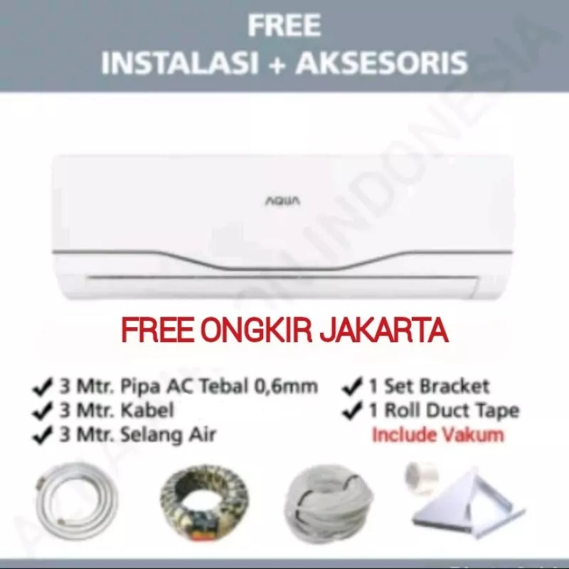 Jual +PASANG AC AQUA 1/2 PK Standard R32 | Shopee Indonesia