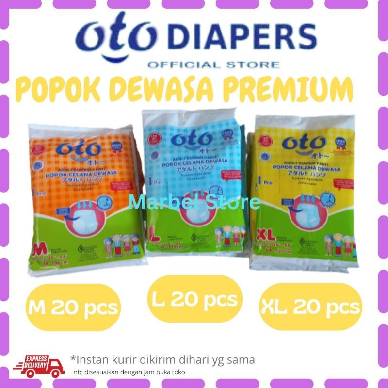 Jual [PAKET MURAH 20 PCS] OTO POPOK CELANA DEWASA ADULT PANTS PREMIUM ...