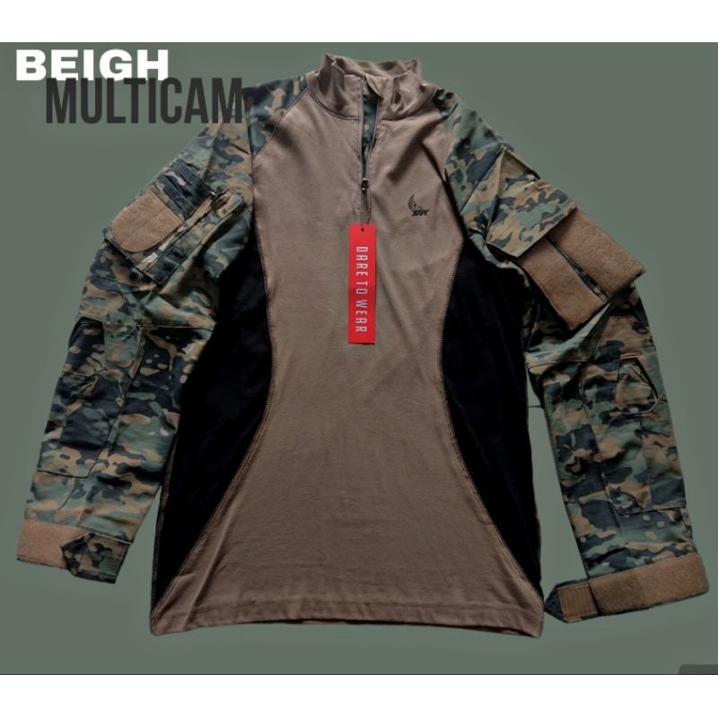 Jual seragam bdu combat shirt multicam beigh sritex | Shopee Indonesia