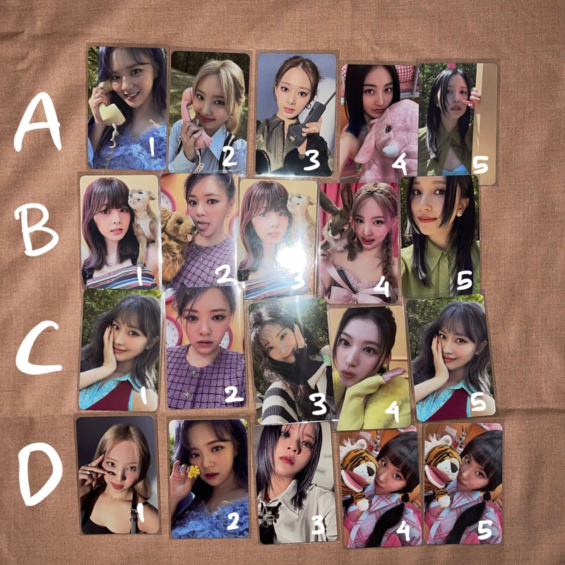 Jual TWICE Between 1&2 Album PC Photocard Nayeon Jeongyeon Mina Sana Momo Tzuyu Chaeyoung Dahyun ...