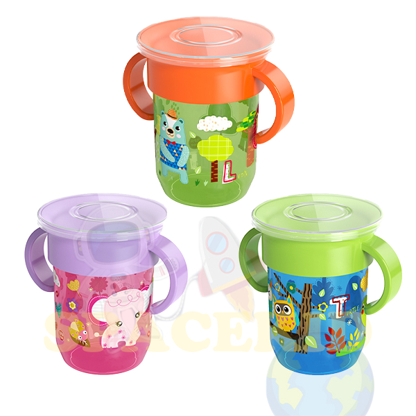 Jual [1KG 8PCS] Spacekidjk Botol Air Minum Anak Baby Safe 360° Sipper ...