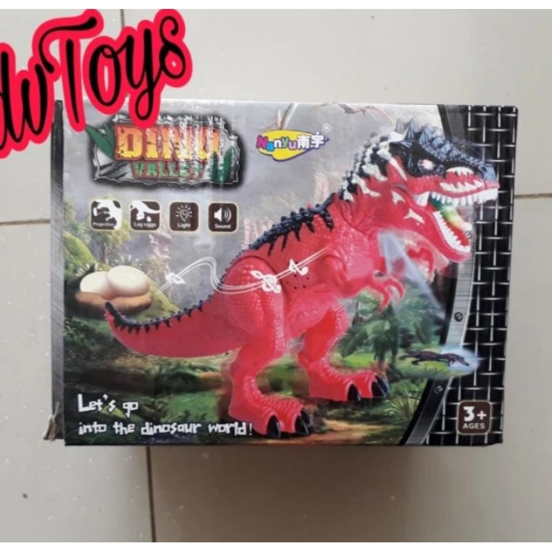 Jual Mainan Dinosaurus Baterai T-Rex Dino Valley Electric Born Egg ...