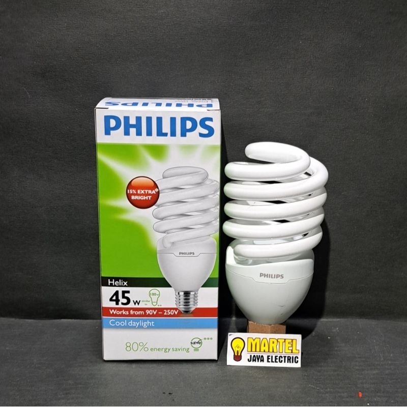 Jual Lampu philips helix 45 watt tornado spiral | Shopee Indonesia
