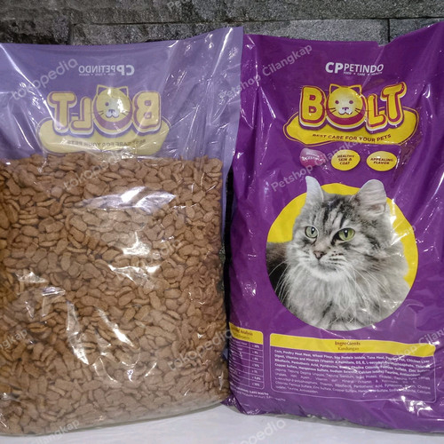 Jual MAKANAN KUCING MERK BOLT REPACK 800 gr | Shopee Indonesia