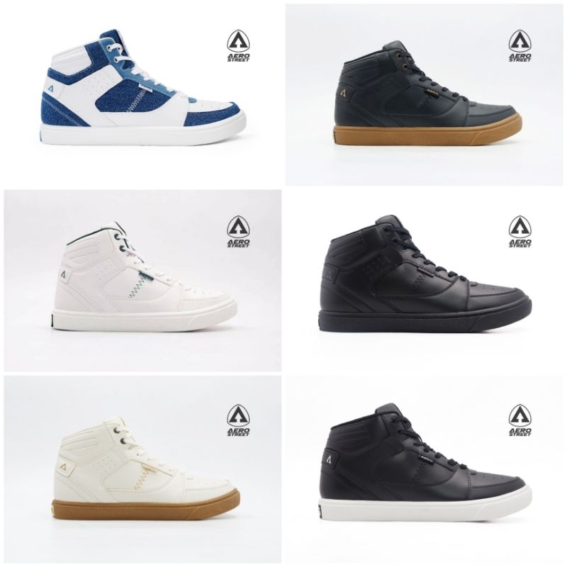 Jual Aerostreet Hoops High Putih / Hitam / Denim / Army / Gum | Shopee ...