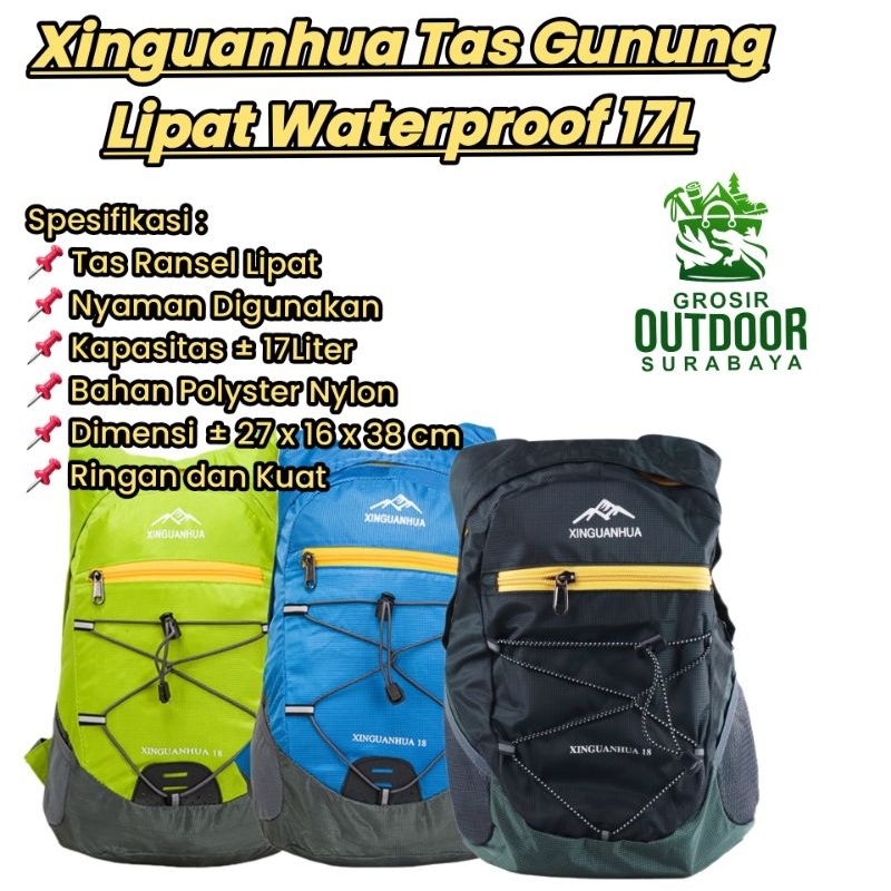 Jual Tas backpack 18L lipat Xinguanhua , tas summit , tas ransel ...
