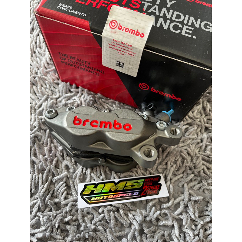 Jual Kaliper Brembo 4p 4 Piston original posisi kanan warna abu | Shopee Indonesia