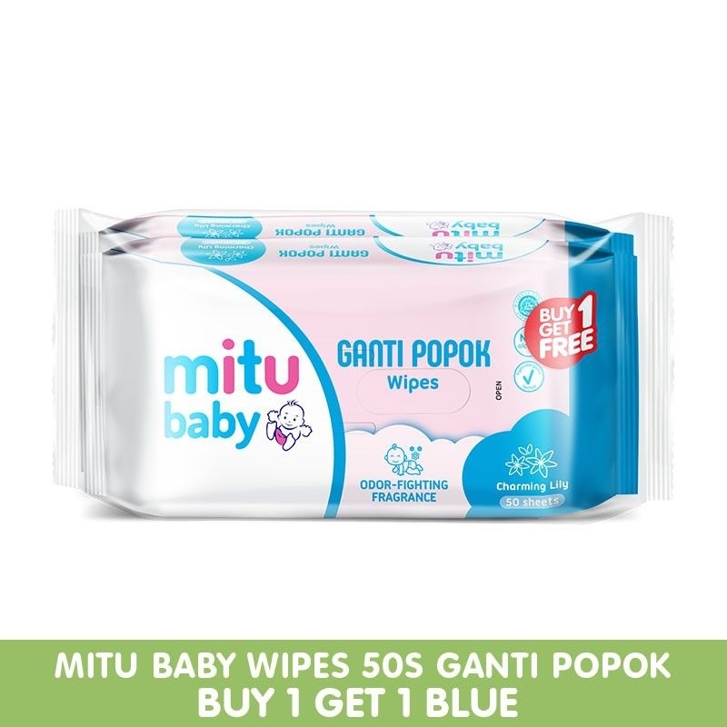 Jual Mitu baby wiper tisue basah ganti popok Buy 1 get 1 | Shopee Indonesia
