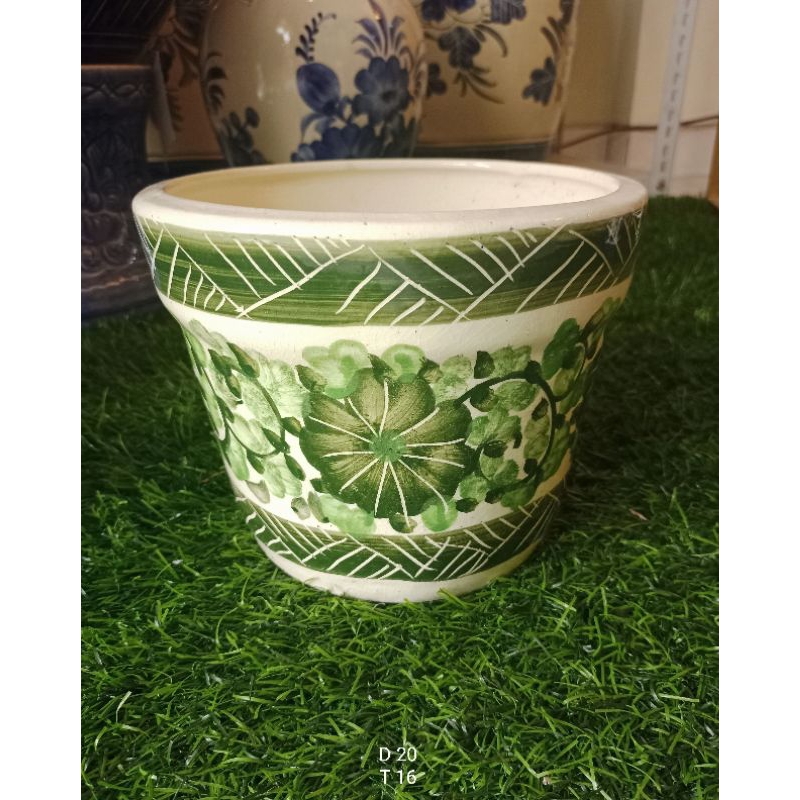 Jual Pot keramik ember diameter 20. (harga tertera tidak termasuk ...
