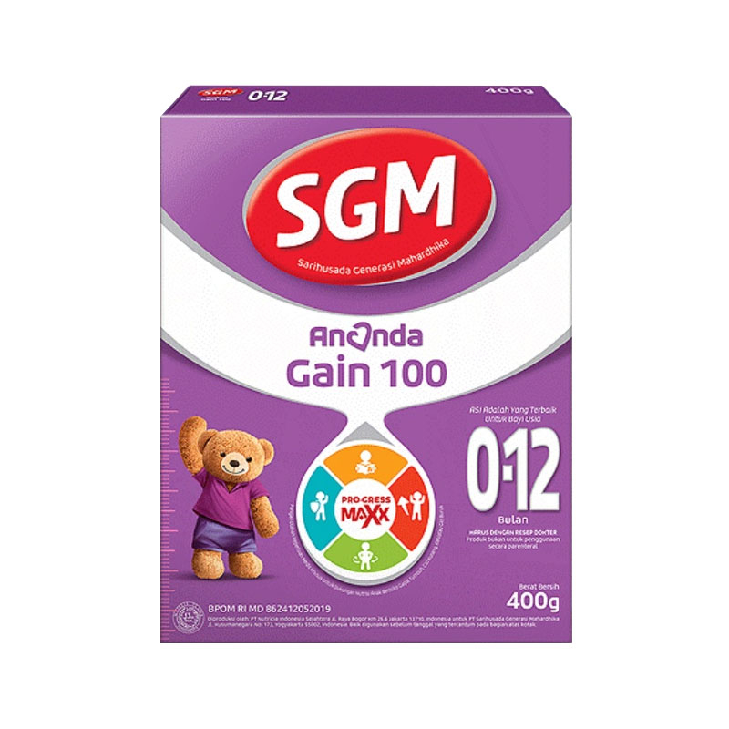Jual SGM Ananda Gain 100 0-12 Bulan 400 gr | Shopee Indonesia