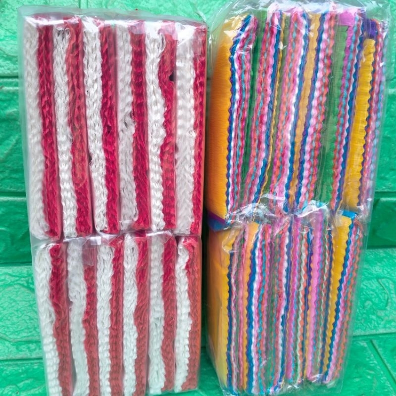 Jual 12 pack Kertas Crepe Krep Potong Warna Mix MERAH PUTIH Craf Crep ...