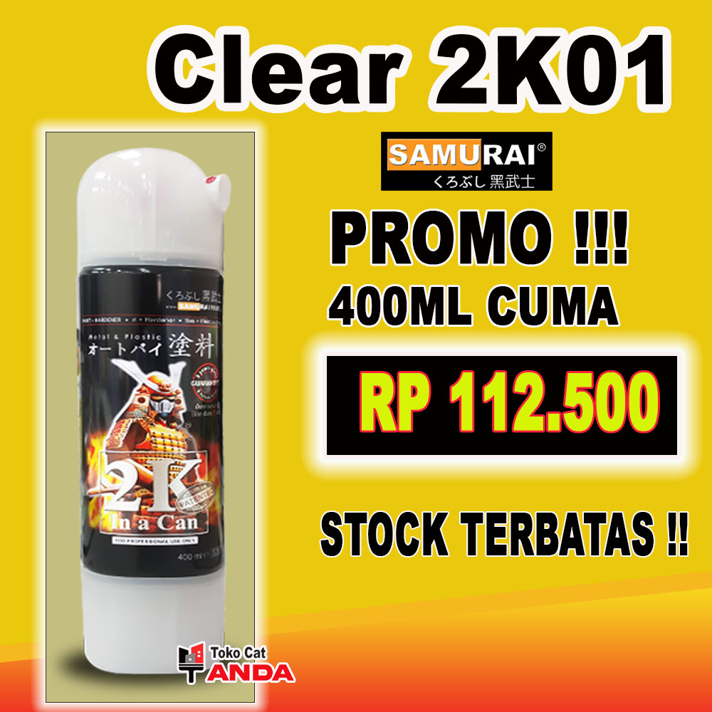 Jual Samurai Clear - Clear 2K01 400ml - Clear SamuraiPaint 2K 2K01 cleargloss 400ML - Samurai ...
