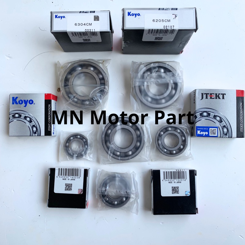 Jual Bearing Laher Mesin Kruk as rasio Komplit Jupiter Z Vega R original Koyo Japan | Shopee ...