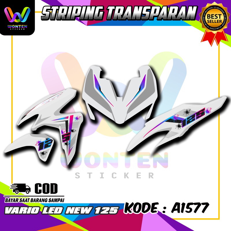 Jual STRIPING UV TRANSPARAN VARIO LED NEW 125/150 | CUTTING WATERPROOF ...