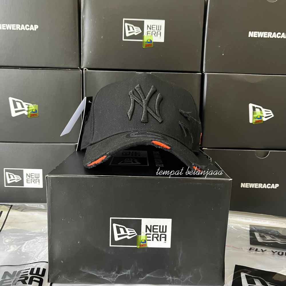 Jual Topi Baseball Pria NY Damage Ripped Sobek Full Tag Bahan Tebal ...