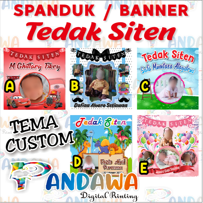 Jual Spanduk / Banner Tedak Siten , Kelahiran , 7 Bulanan , Cetak Murah ...