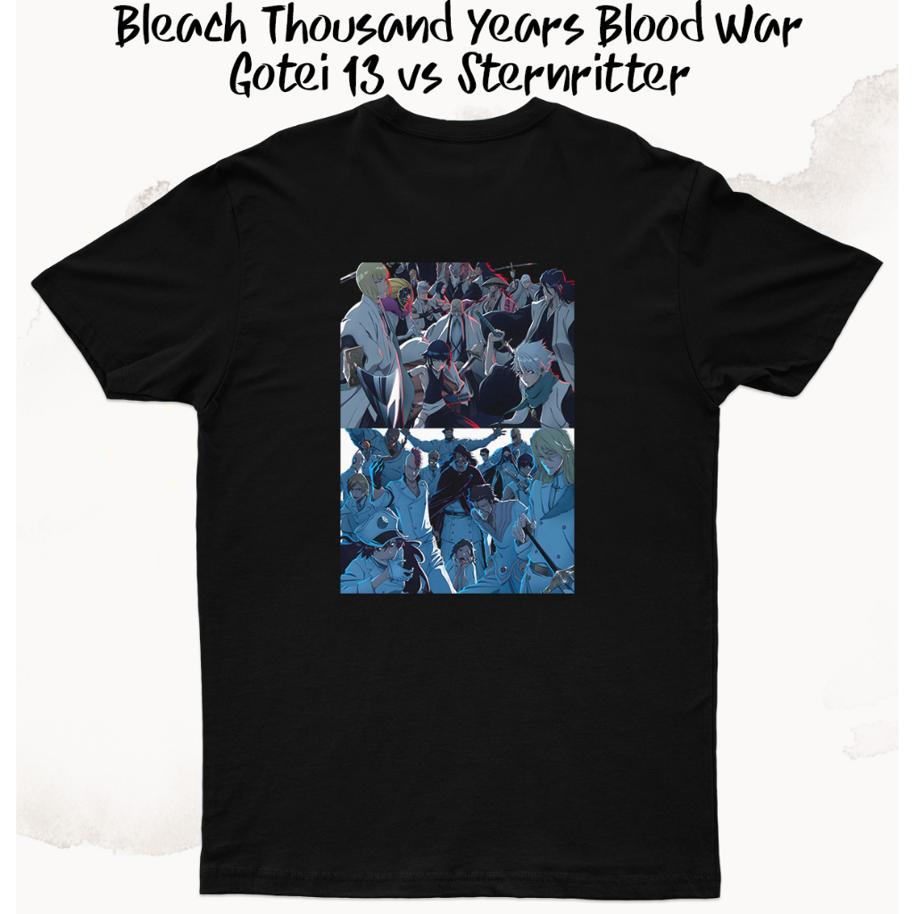 Jual Kaos Shinigami Gotei 13 vs Quincy Sternritter Anime Bleach TYBW ...