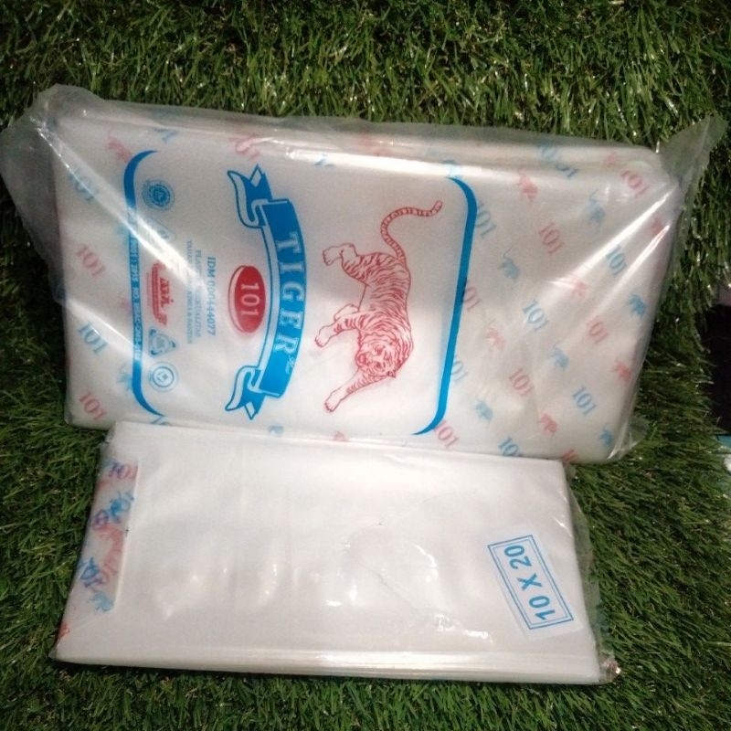 Jual Plastik PE Tiger Biru 10*20(ukuran 1/4kg) | Shopee Indonesia