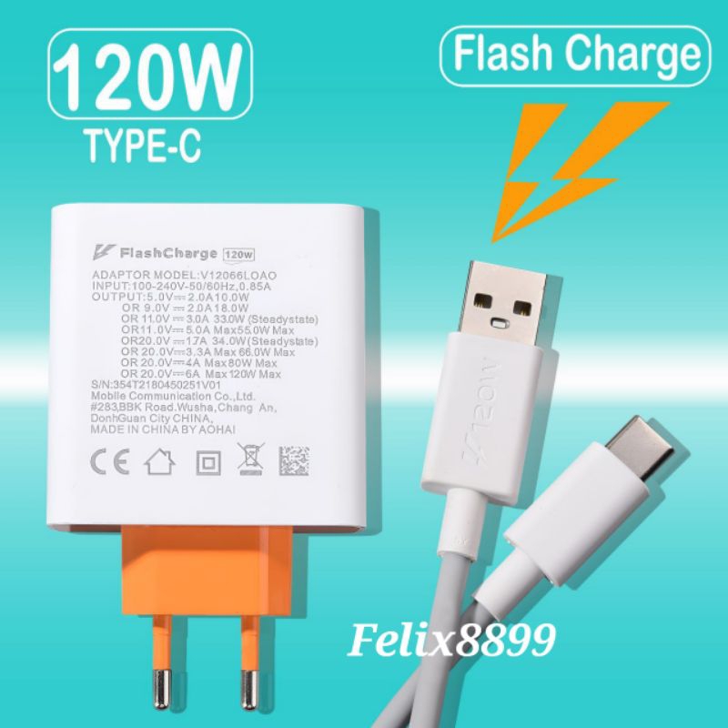 Jual Charger Casan Vivo iQoo 120W 120 Watt Original Flash Charge USB TYPE C Cable | Shopee Indonesia