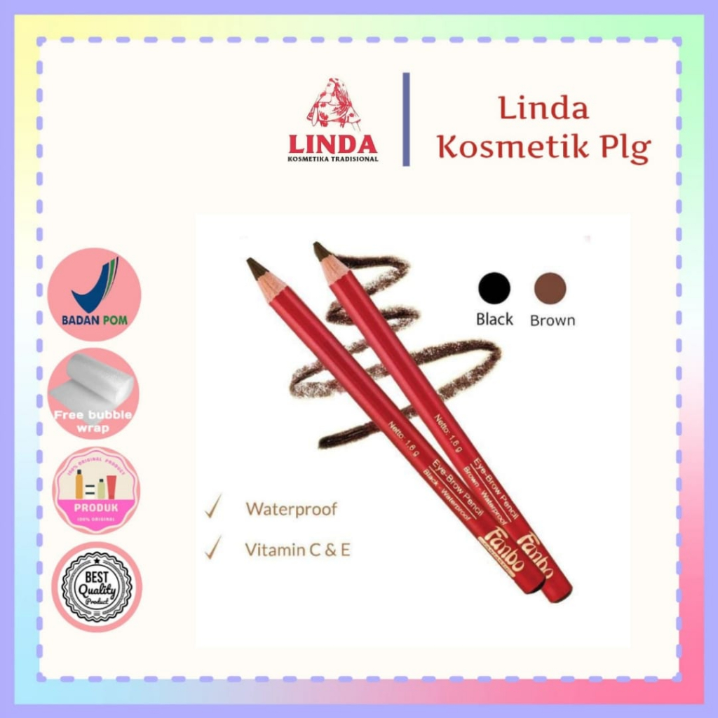 Jual FANBO FANTASTIC EYEBROW PENCIL 1.6GR(merah) | Shopee Indonesia