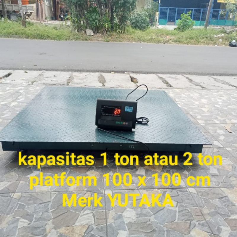 Jual Timbangan Digital 1 Ton dan 2Ton Yutaka platform 1 meter x 1 meter ...