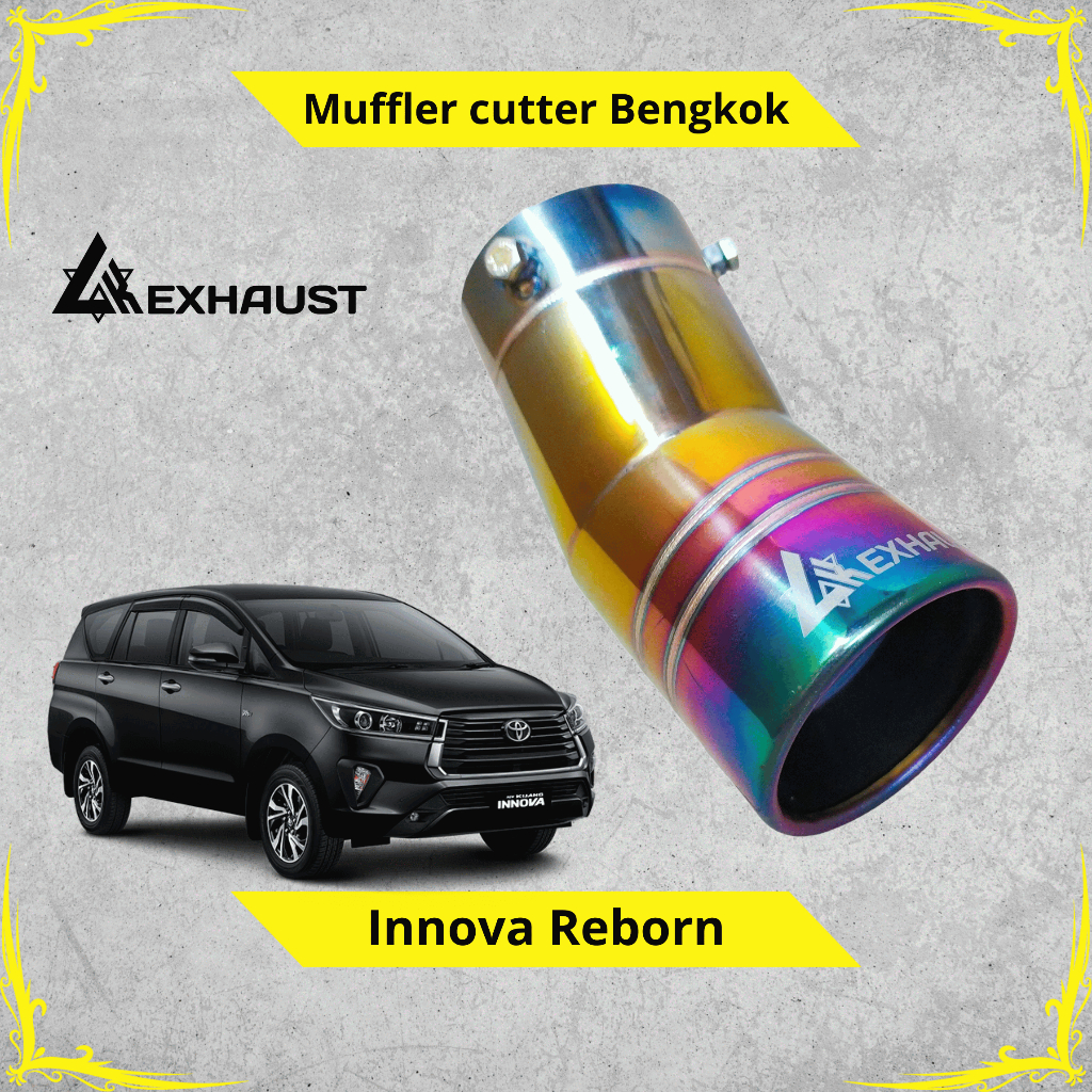 Jual Muffler cutter Innova reborn variasi knalpot mobil model bengkok ...