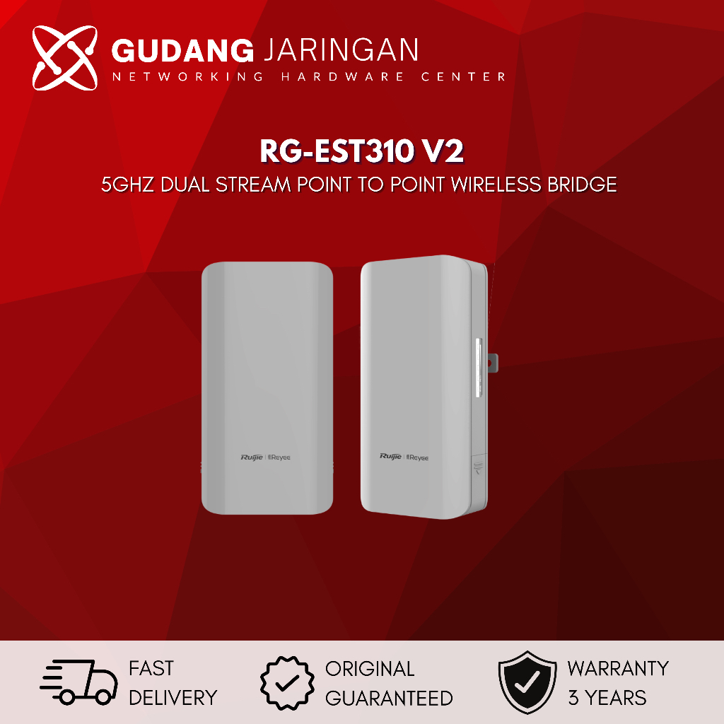 Jual RUIJIE REYEE RG-EST310 V2 DUAL-STREAM POINT TO POINT WIRELESS ...