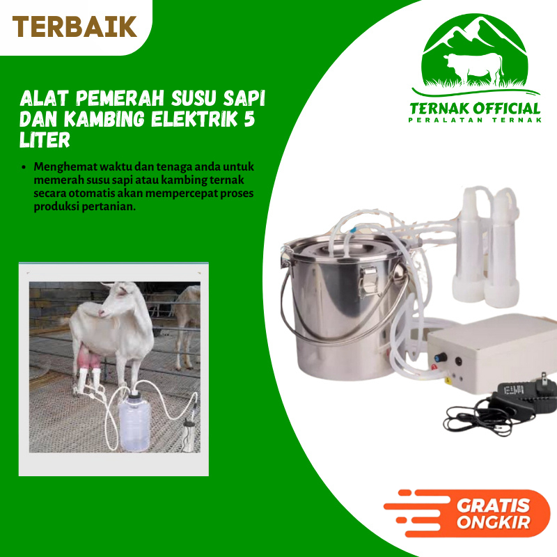 Jual Alat Perah Susu Hewan Domba Kambing Sapi Elektrik Kapasitas 5L ...