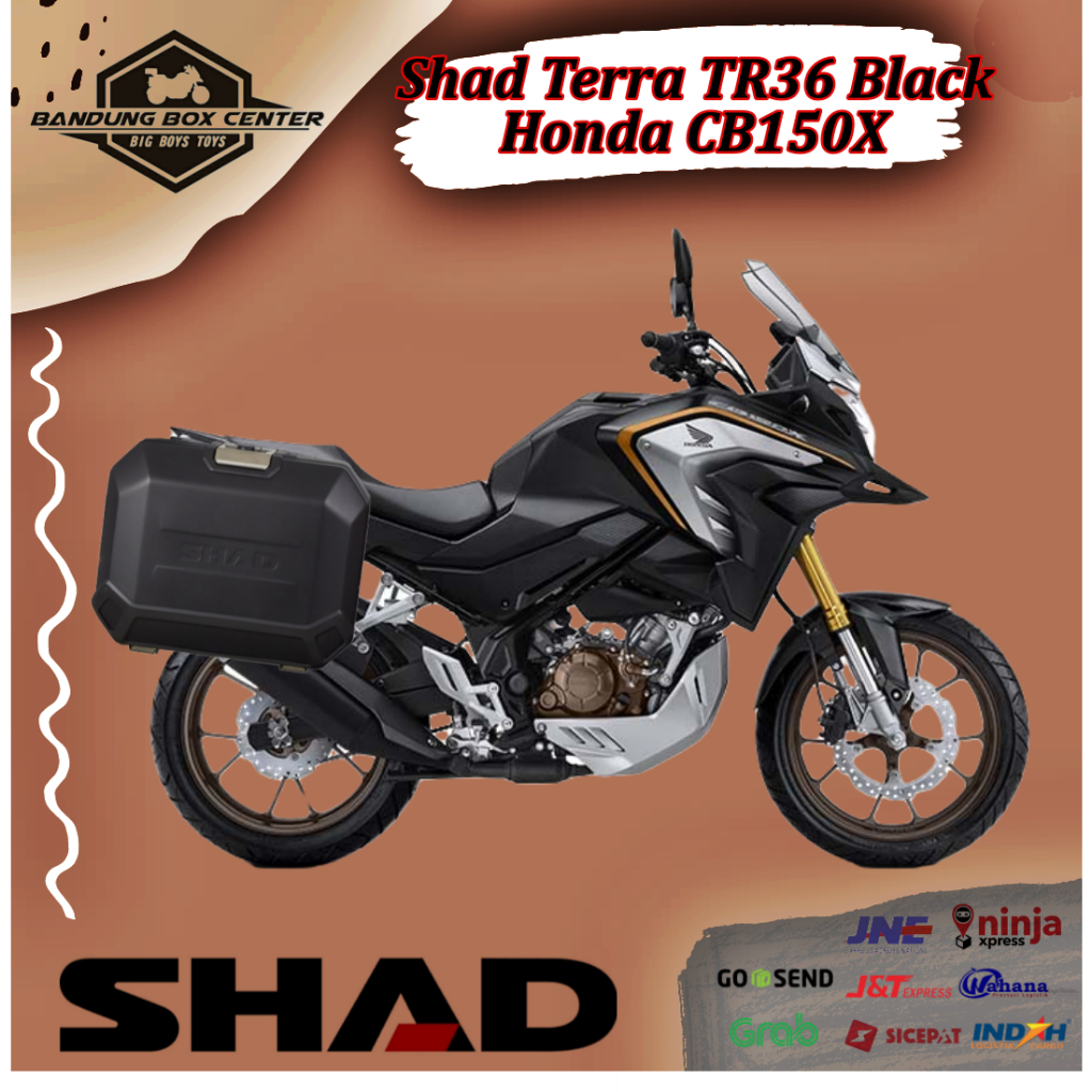 Jual Paket SideBox Terra TR36 Black Bracket CB150 X Side Box Terra TR ...