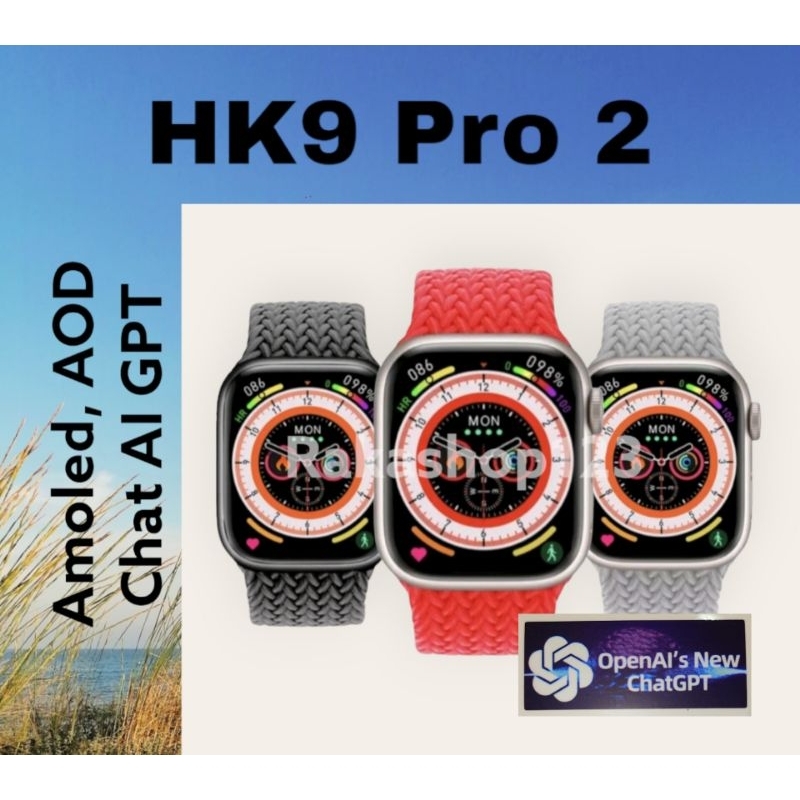 Jual HK9 Pro Gen 2 AI Chat GPT 'AMOLED' Smartwatch (watch 9 super copy ...