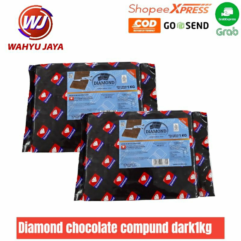 Jual diamond chocolate compound dark 1kg | Shopee Indonesia