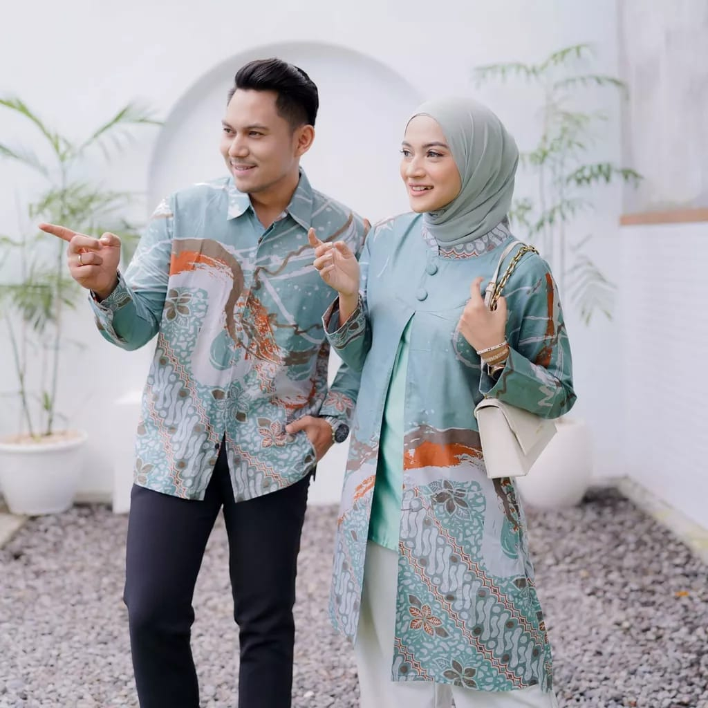 Jual New Arrival Batik Couple | Batik Couple Modern | Baju Batik Couple ...