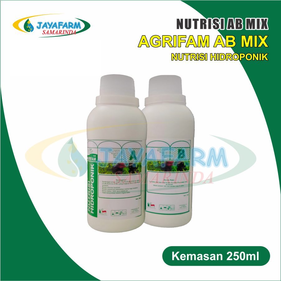 Jual Pupuk Nutrisi Hidroponik Cair AB Mix Agrifam ― 250ml | Shopee ...