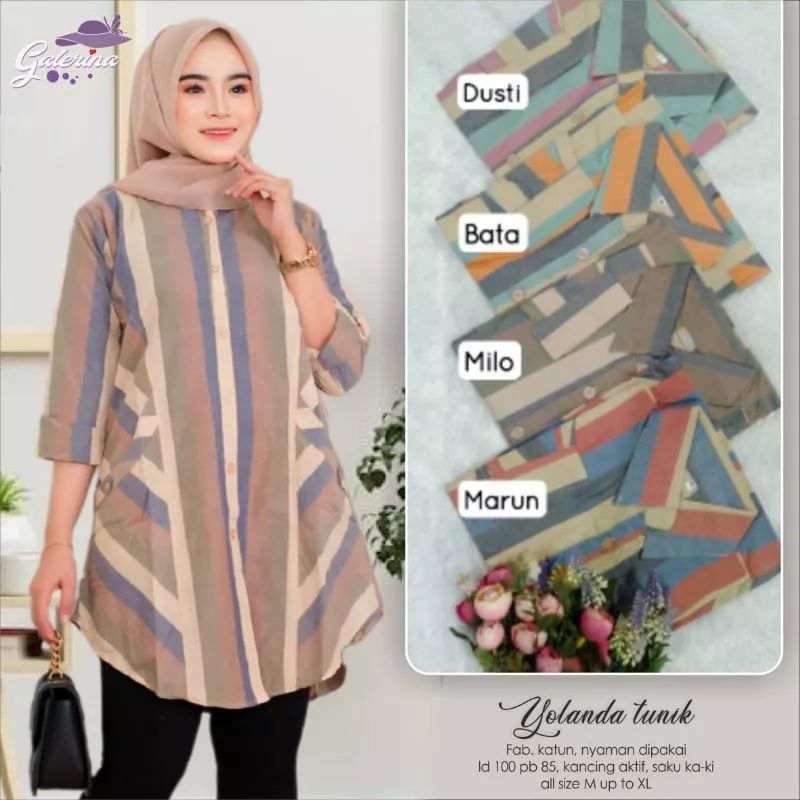 Jual RATI - YOLANDA / VIOLA / MARENA SET TUNIK LD 100 Wanita Muslimah ...