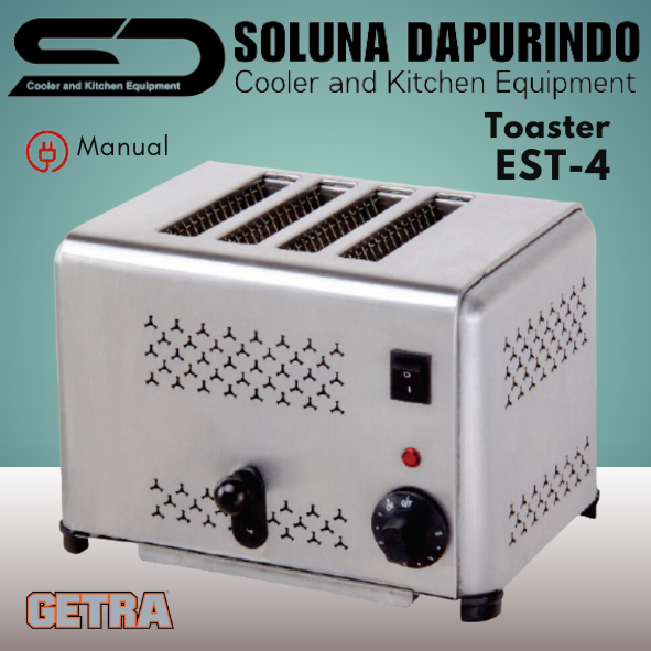 Jual GETRA toaster 4 SLOT EST-4 / Pemanggang Roti EST4 | Shopee Indonesia