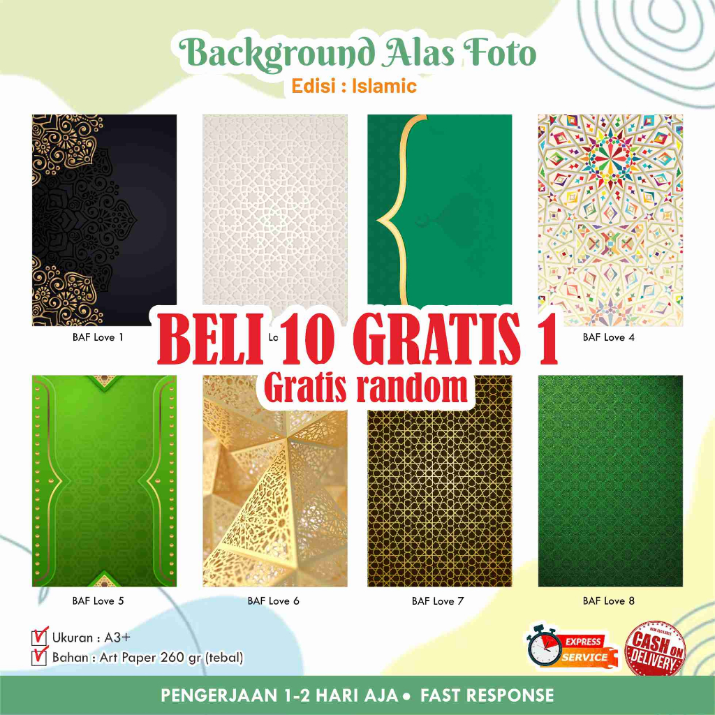 Jual Alas foto A3+ model ISLAMIC | Shopee Indonesia