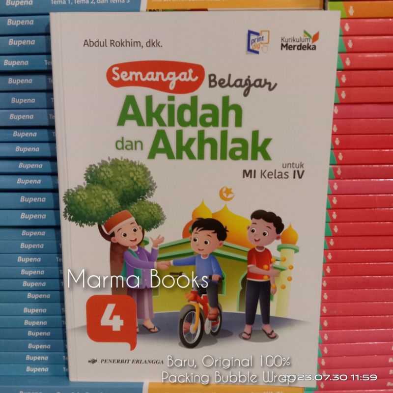 Jual Buku Semangat Belajar Akidah dan Akhlak Kelas 4 MI Kurikulum Merdeka Erlangga | Shopee ...