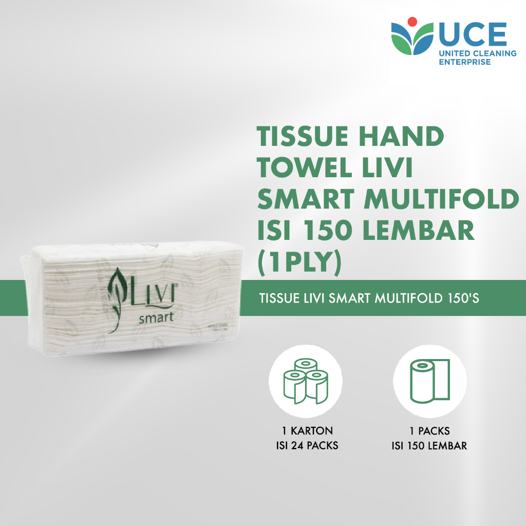 Jual LIVI Tissue Hand Towel Smart Multifold isi 150 lembar (1ply ...