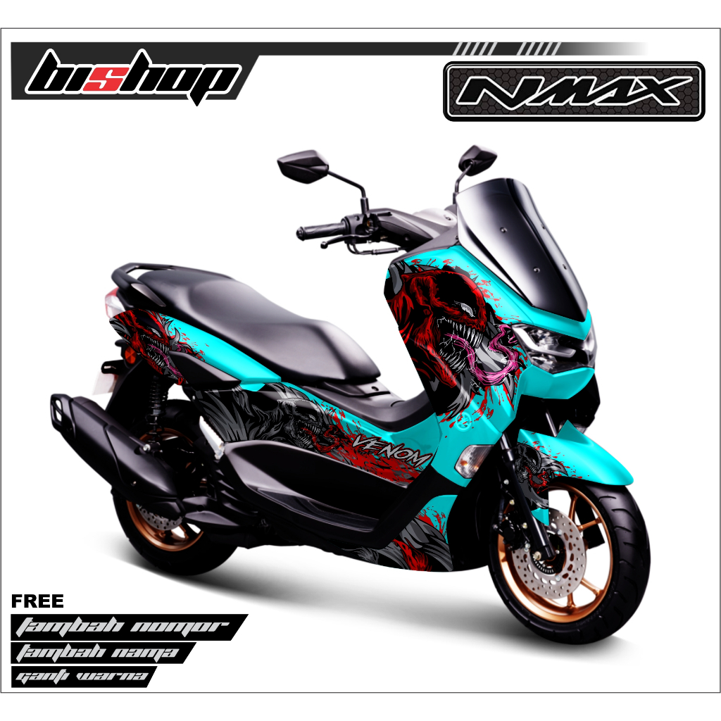 Jual decal sticker full body all new nmax variasi motif venom varian ...