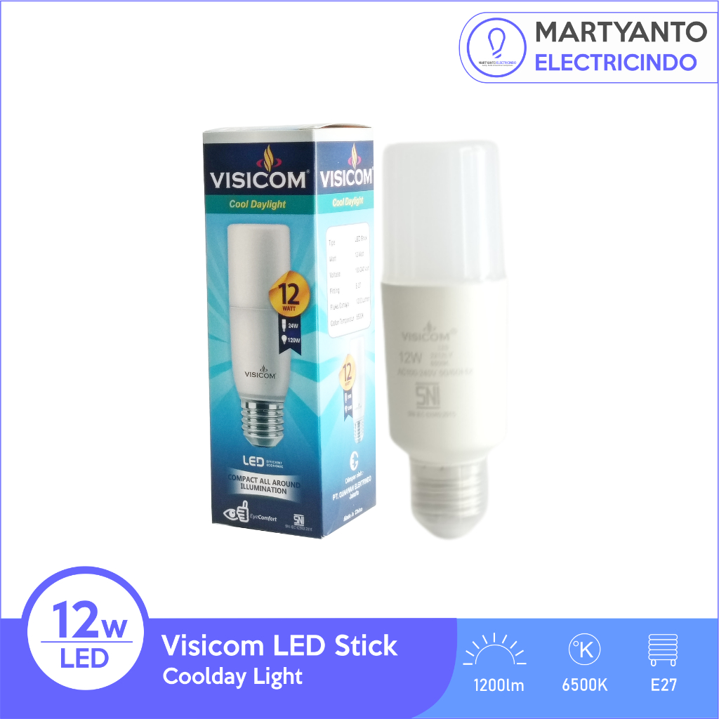 Jual Lampu LED Stick Visicom 12 Watt Warna Putih | Shopee Indonesia