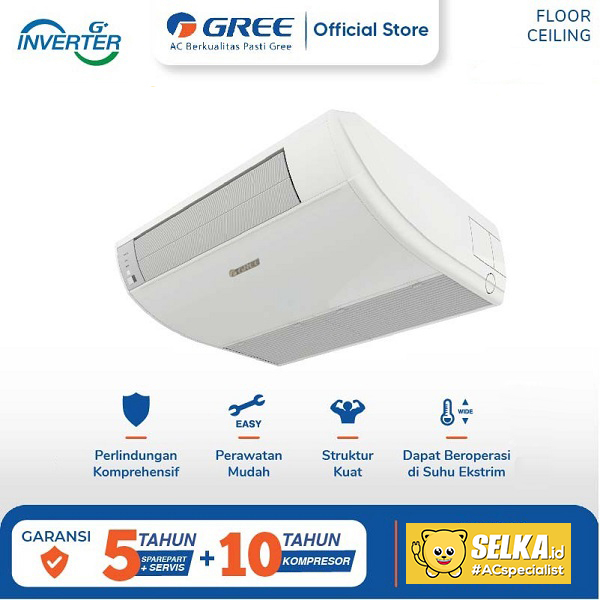 Jual GREE GULD71ZD1/A-S AC FLOOR CEILING INVERTER 3 PK 1 PHASE | Shopee ...