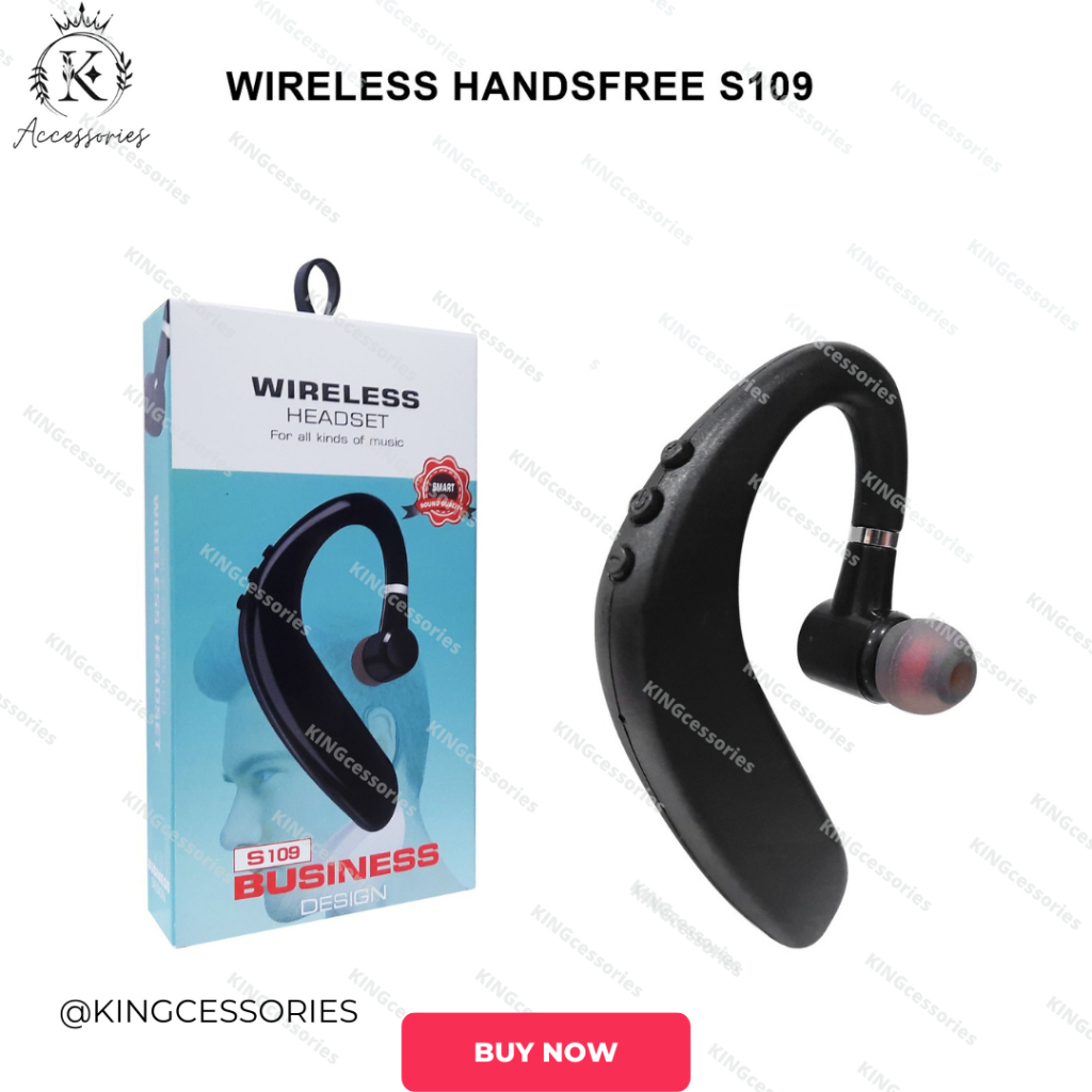 Jual Headset Bluetooth S109 Earphone Wireless Business For All ...